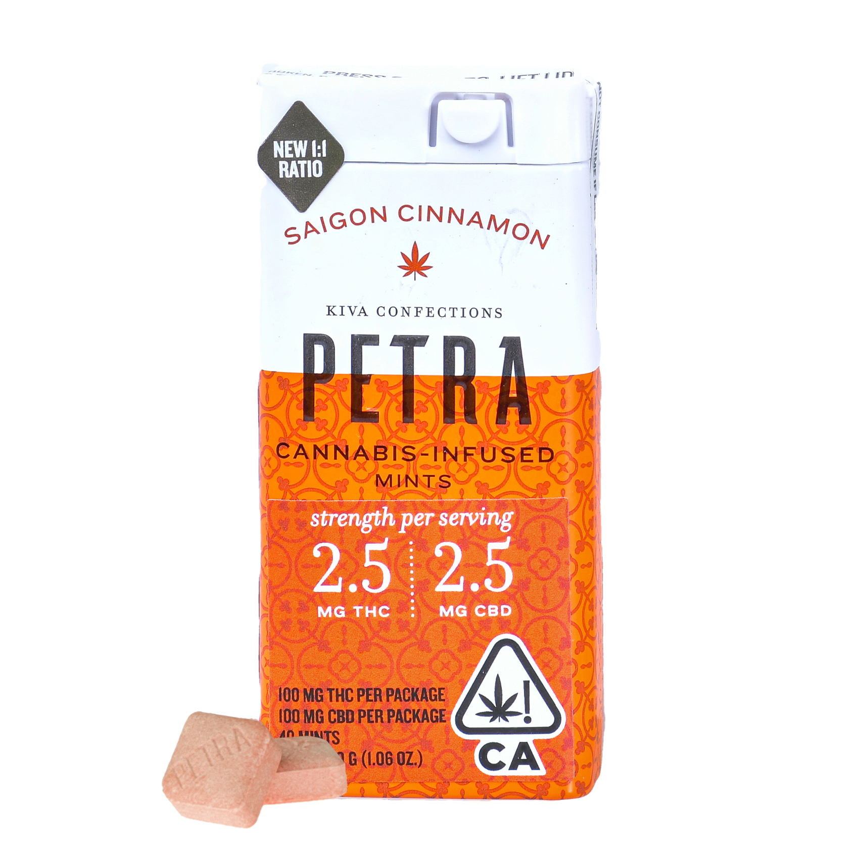 KIVA - Kiva - Petra Mints Saigon Cinnamon 1:1 CBD/THC