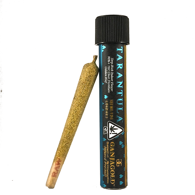 Ganja Gold: Blue Tarantula Sundae Driver Infused Pre-Roll 1.2g | Leafly